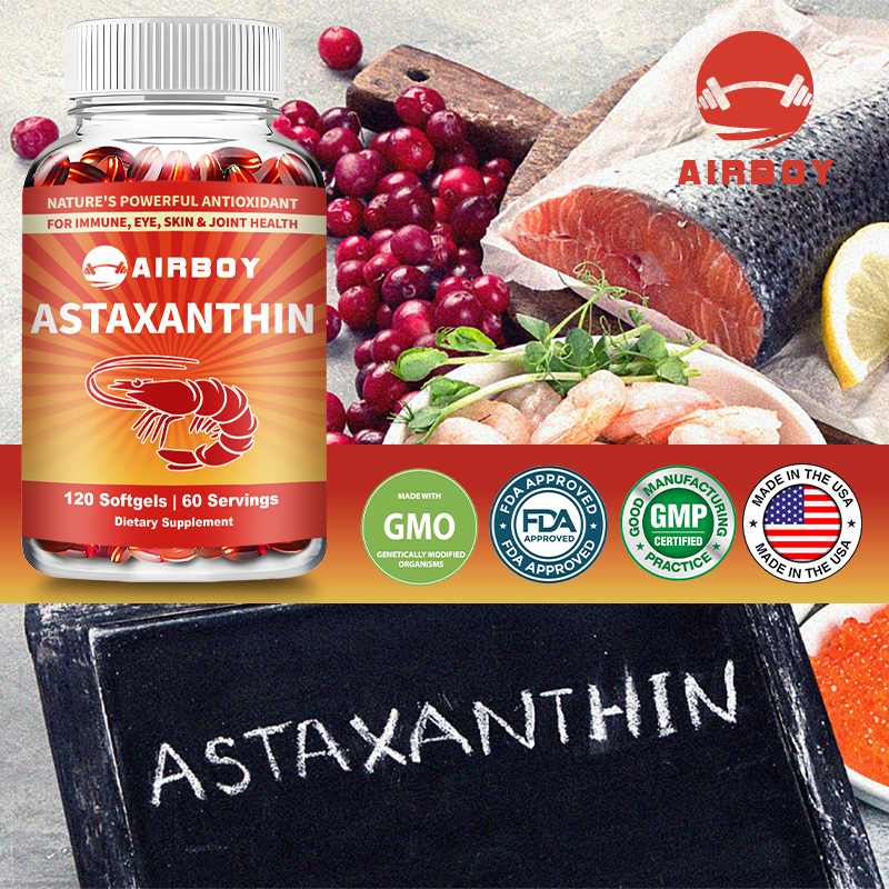 Astaxanthin Capsules - Natural Antioxidant - Supports Skin Health ...