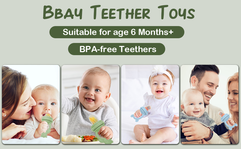 Baby Silicone Teething Fruit Food Feeder Pacifier & Breastmilk Popsicle ...