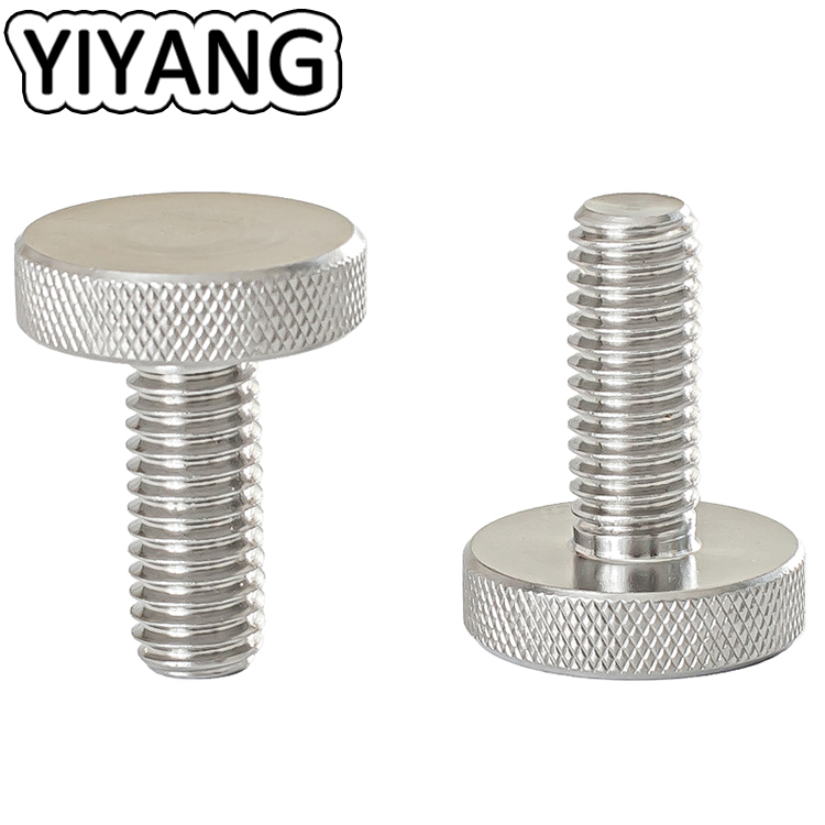 M3 M4 M5 M6 GB835 Knurl Flat Nut Head Hand Tighten Thumb Screw Curtain ...