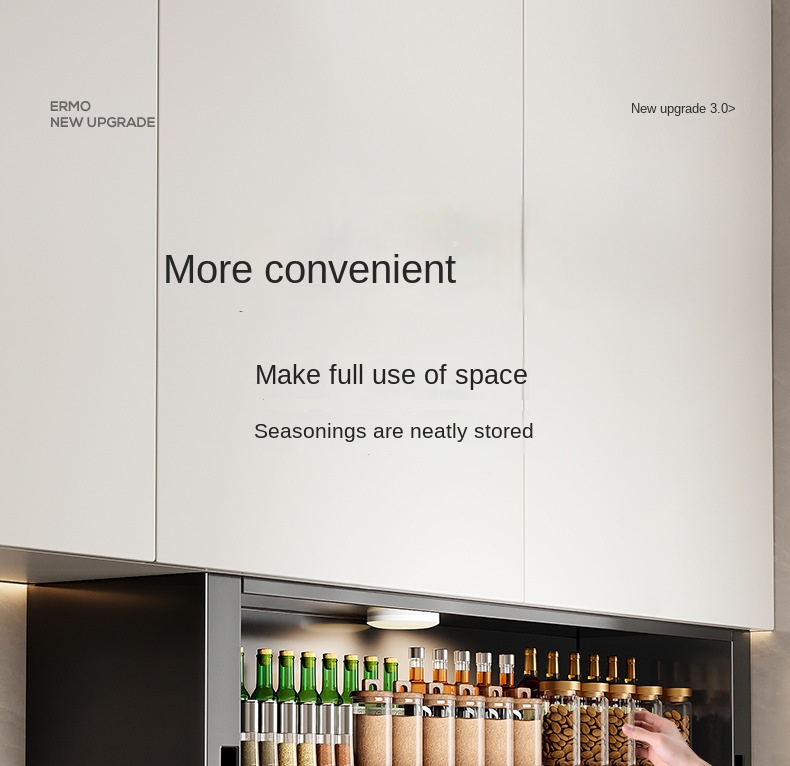 Perforation-free Wall-Mounted Kitchen Condiment Shelf Under the Hanging ...
