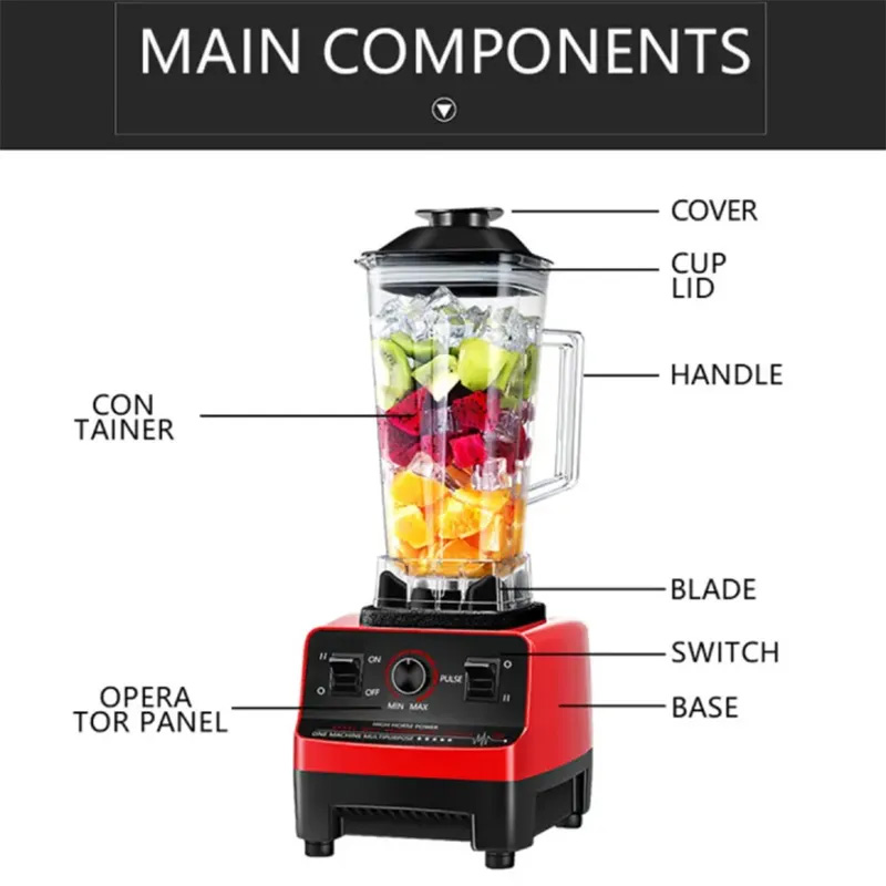Multifunction blender 2L large capacity blender heavy duty blender ...
