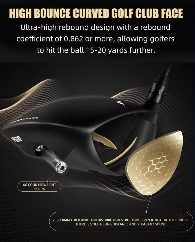 PGM NSR Ⅴ PRO High rebound Titanium Golf Driver and Spoon Cleek Hybrid ...
