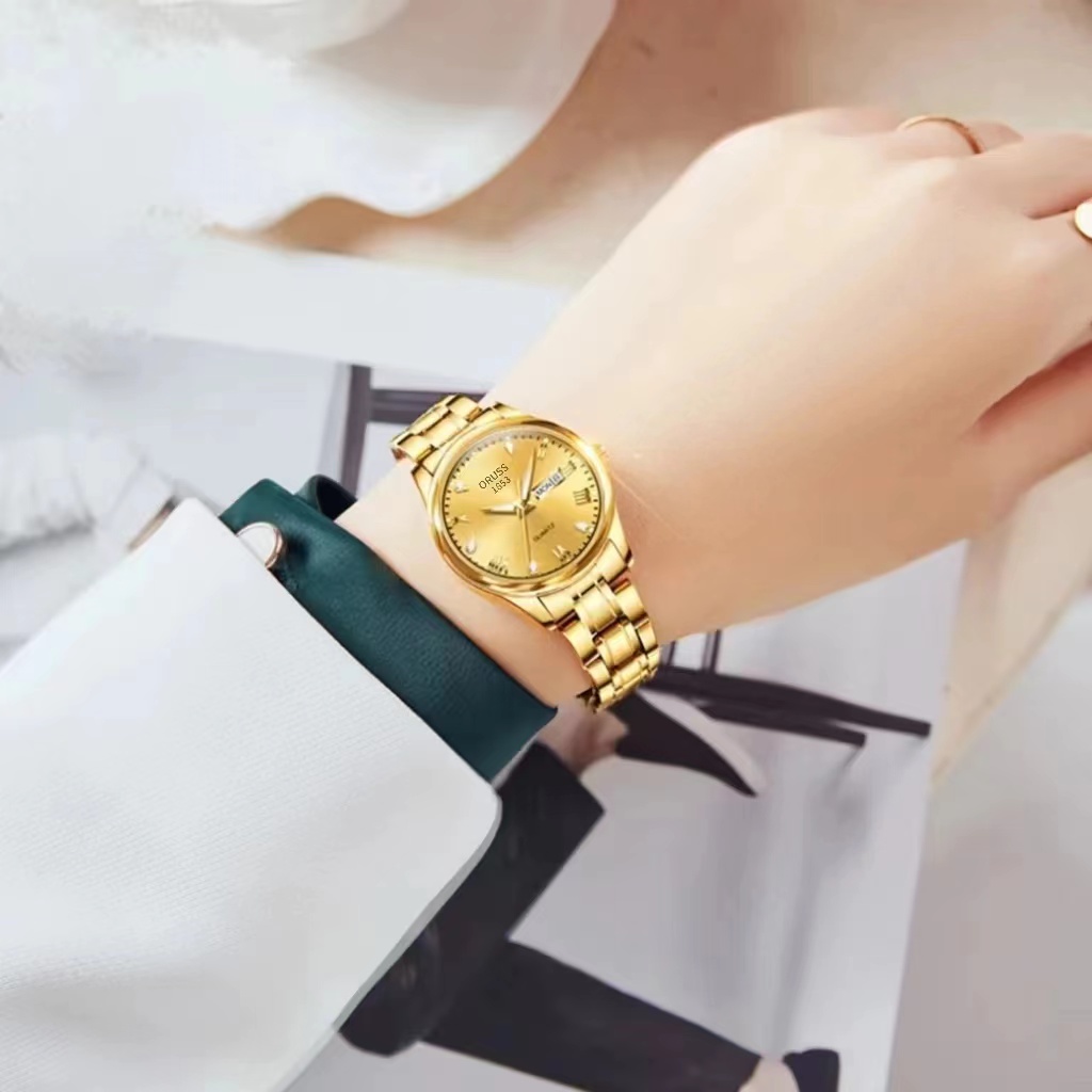 ORUSS Original Men/Women Stainless Steel Dual Calendar Luxury ...