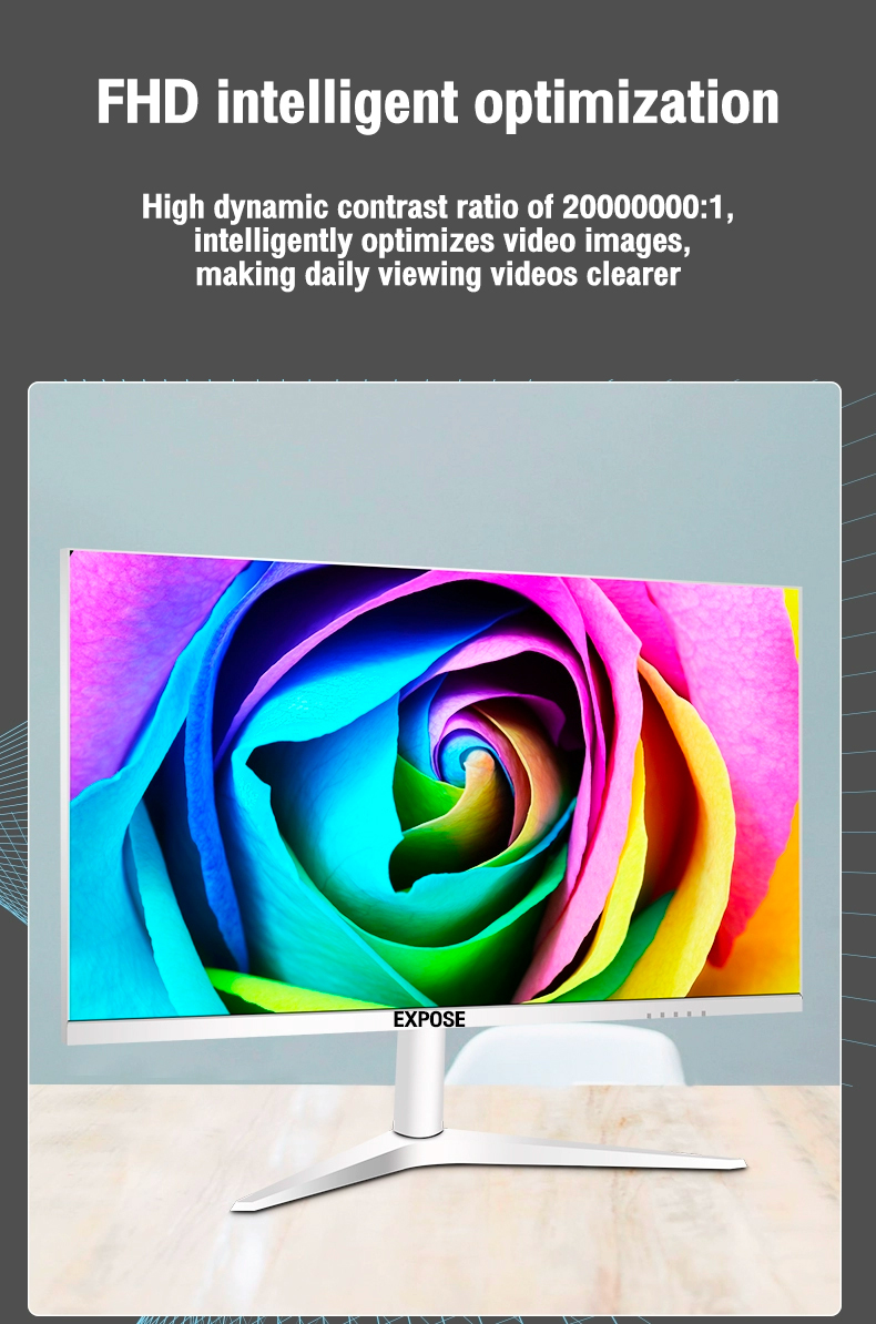 EXPOSE Monitor 24 Inch IPS Built-in Speaker Monitor PC 1080P 75HZ ...