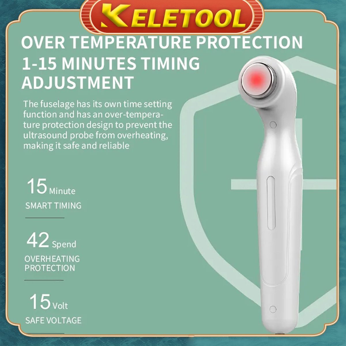 Massage gun Ultrasonic Body Pain Therapy Device Physiotherapy Equipment ...