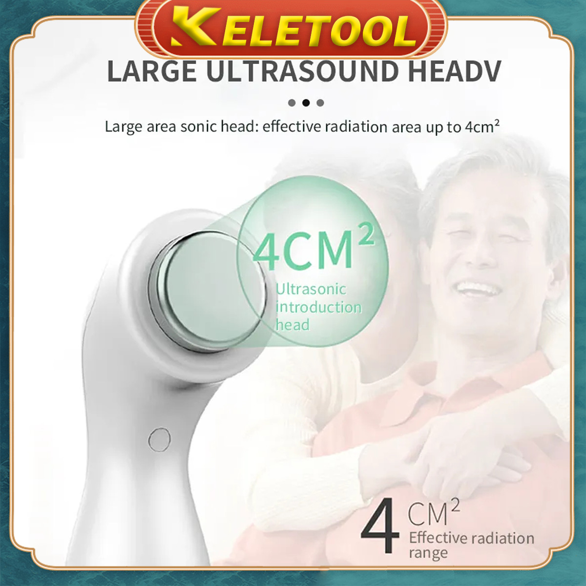 Massage gun Ultrasonic Body Pain Therapy Device Physiotherapy Equipment ...