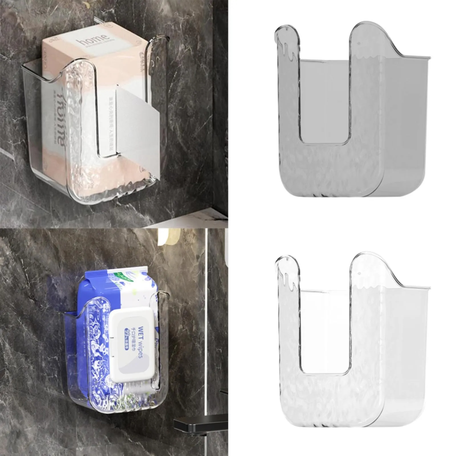 2PCS Kitchen Wipes Storage Box Easy To Remove Wipes No Punching Wall ...