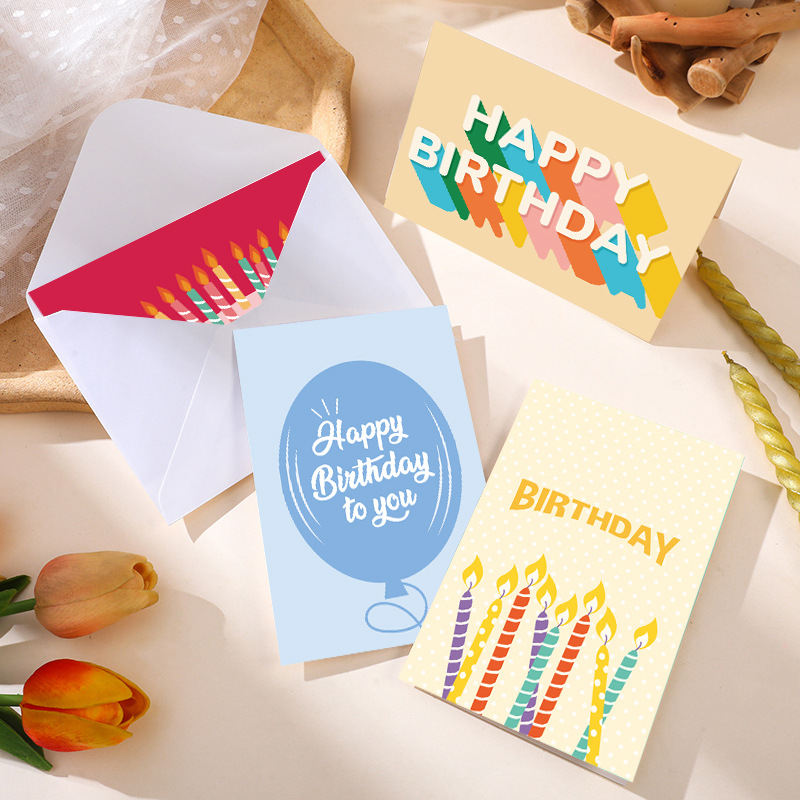 24 Pack Unique Birthday Cards with Envelopes & Stickers | 4x6 Inches ...