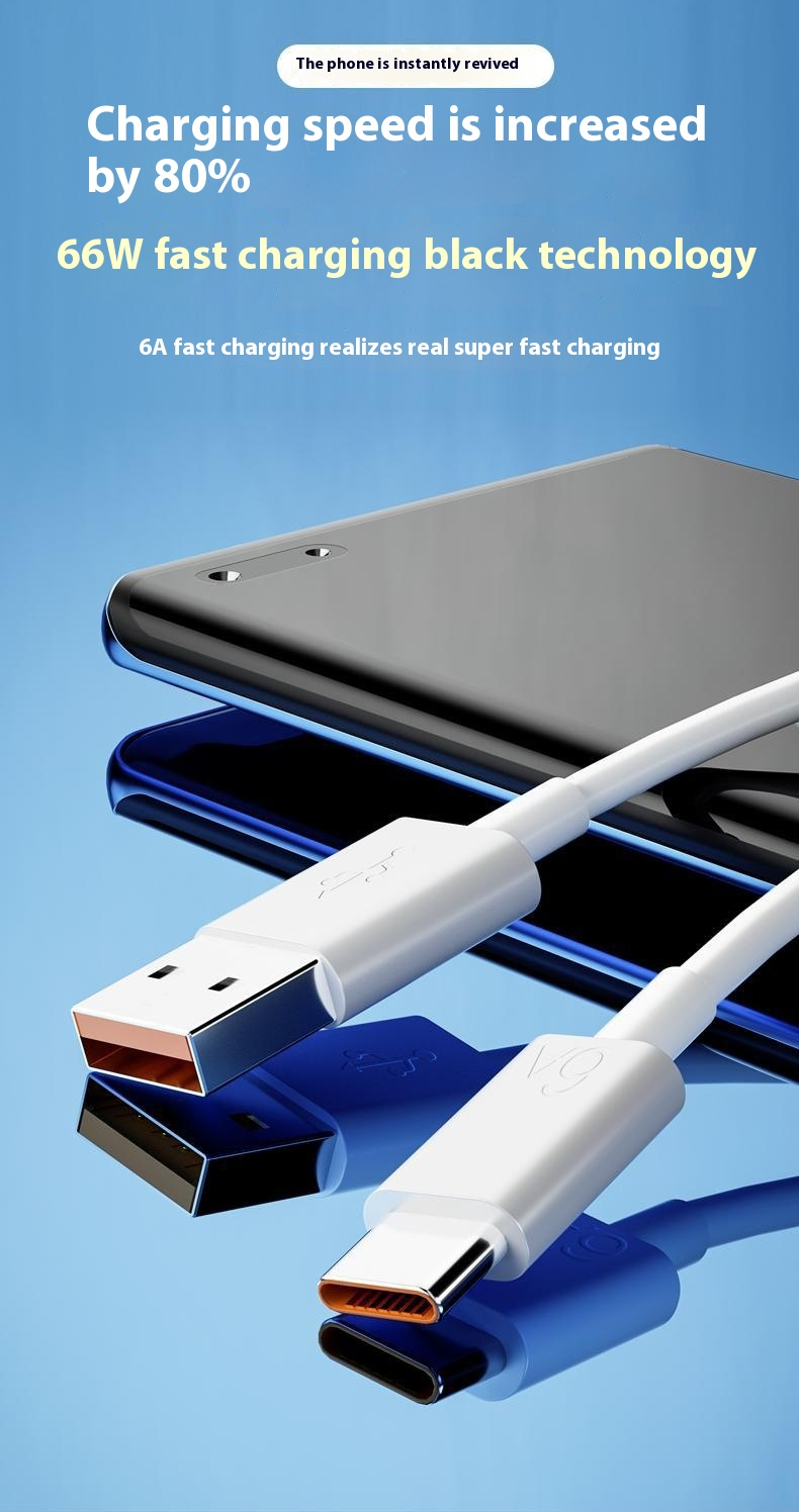66W Super Flash Charger Cable Set US Plug Fast Charger Power Adapter 6A ...
