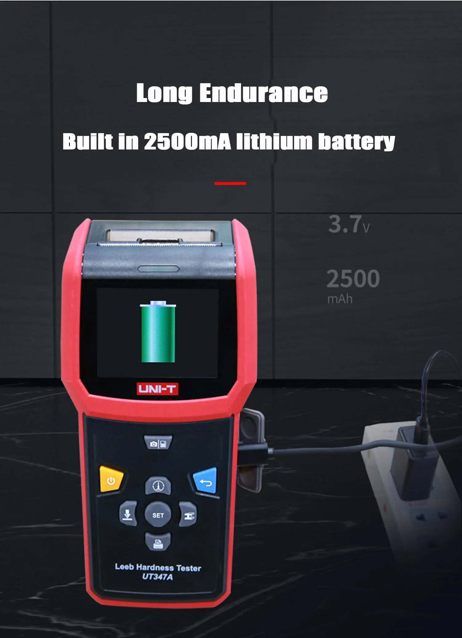 UNI-T UT347A Digital Leeb Hardness Tester Rockwell Vickers Steel Metal ...