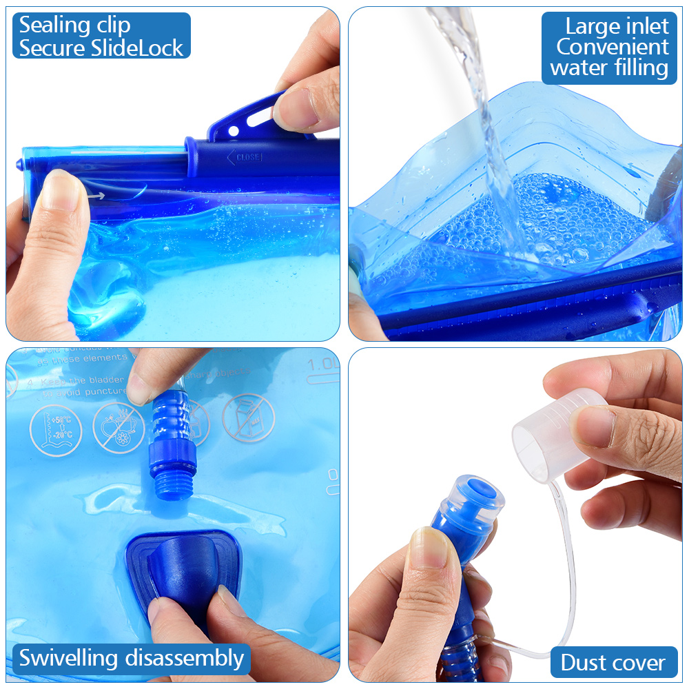 Newboler 1.5L 2L 3L Water Bladder Portable Water Bag TPU BPA-Free ...
