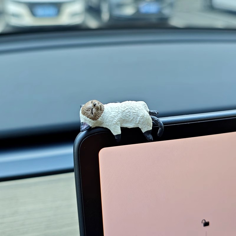 Cute Cat Car Screen Small Decoration Car Central Control Display Screen ...