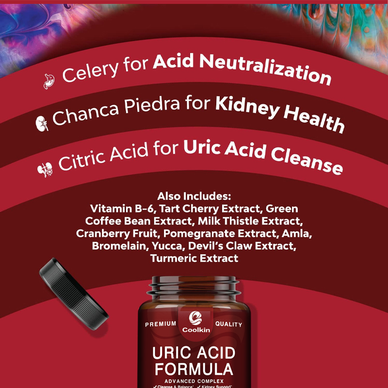 Formula Uric Acid Celery Seed Tart Cherry Herbal Purify Detox Cleanse ...