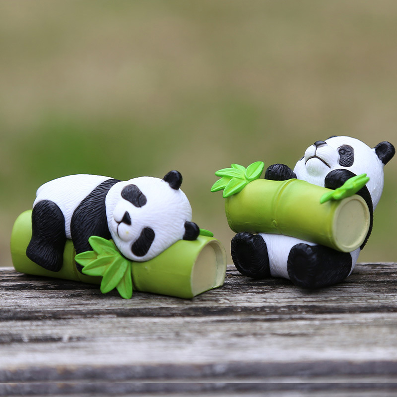 8Pcs/Set Cute Chinese Panda Bear Animal Mini Figures Collectible Toys ...