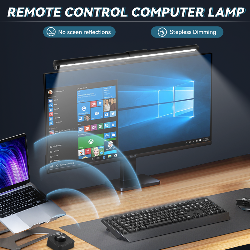 Remote Monitor Light Bar Dimmable Screen Hanging Lights USB Led Table ...