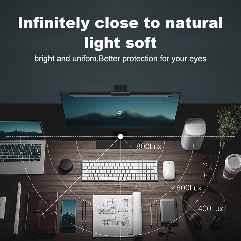 Remote Monitor Light Bar Dimmable Screen Hanging Lights USB Led Table ...
