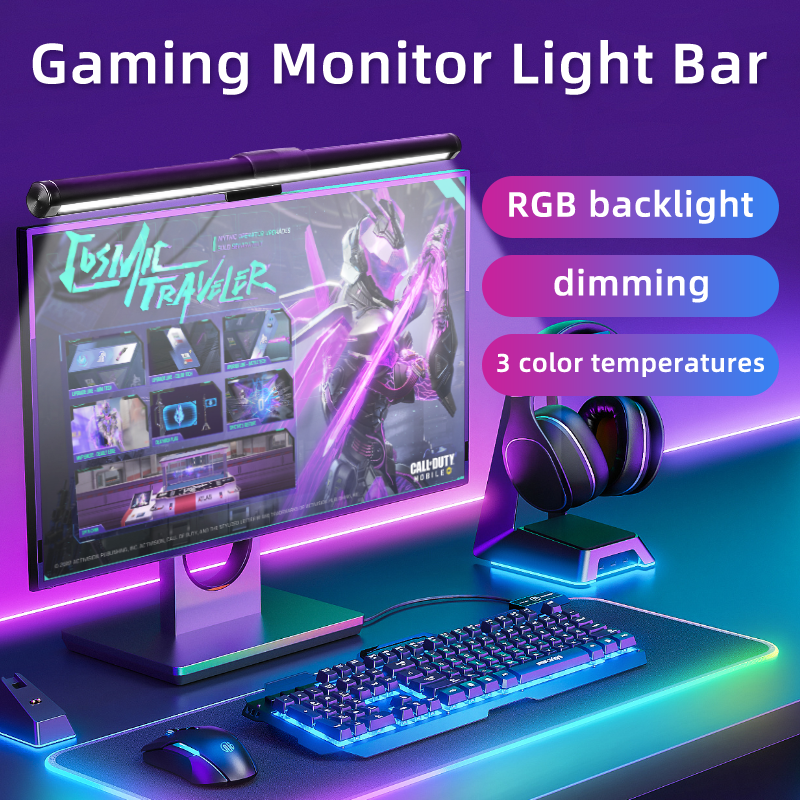 Remote Monitor Light Bar Dimmable Screen Hanging Lights USB Led Table ...