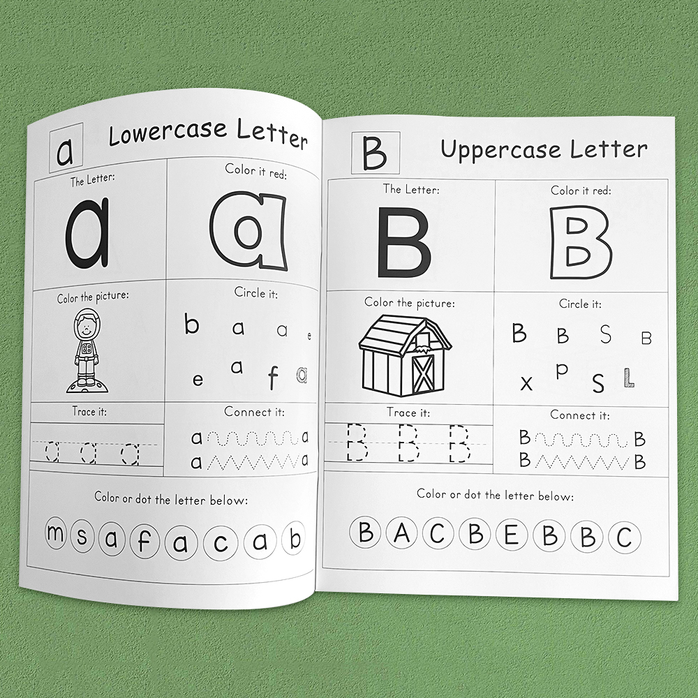 tracing book for kid ABC Alphabet Phonics Words Workbook Handwriting ...