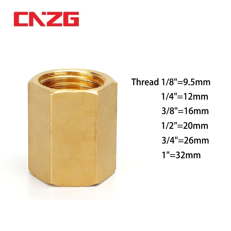Brass Fitting 1/8" 1/4" 3/8" 1/2" Male to Female BSP Thread Pipe Connectors Coupler Hose Adapter ...