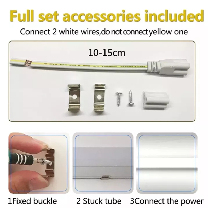 CANMEIJIA Dimmable 3 colors Tube Light with Remote Led Tube Lamp 10W ...