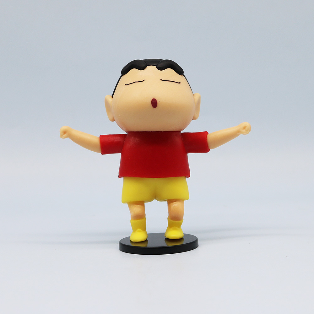 4Pcs/Set Anime Crayon Shin-chan Figure Sports Nohara Shinnosuke Cycling ...