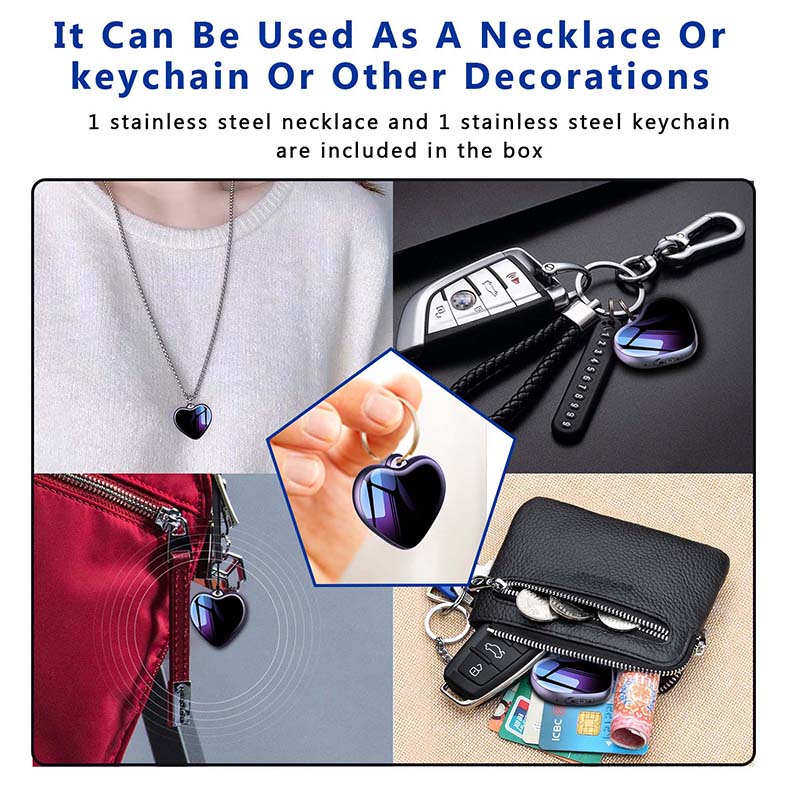 Mini Voice Activated Recorder Necklace Digital Audio Recording Keychain ...