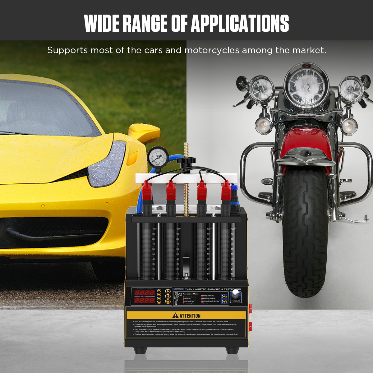 【Local Stock】AUTOOL CT160 Fuel Injector Cleaner Machine For Car Fuel ...
