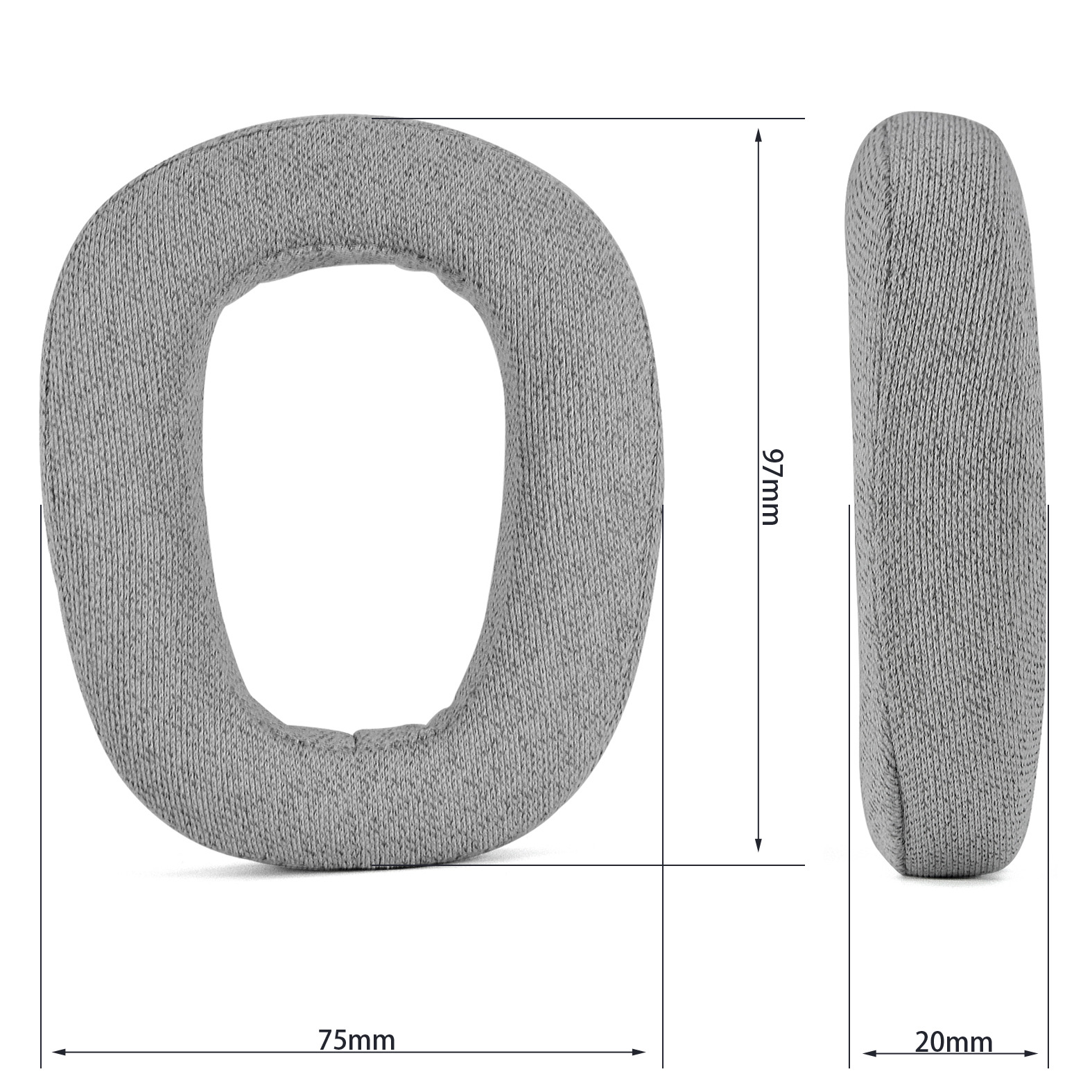 Replacement Ear Cups Earpads Cushion For Logitech Zone Vibe 100/125 ...