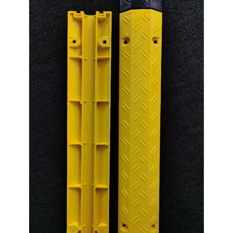 1 METER 1 CHANNEL YELLOW SAFETY PVC CABLE & HOSE PROTECTOR RAMP FLOOR ...