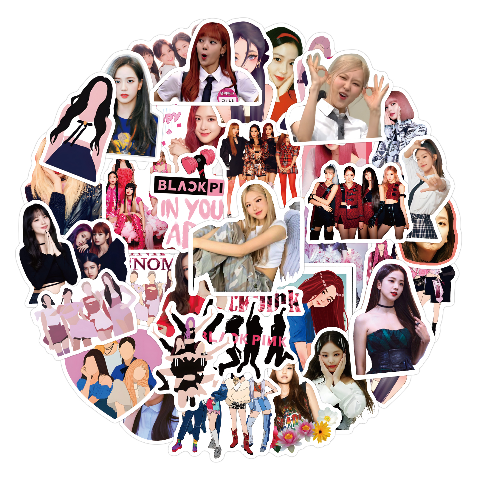 54pcs Blackpink Sticker Pack Waterproof Vinyl Stickers DIY for ...