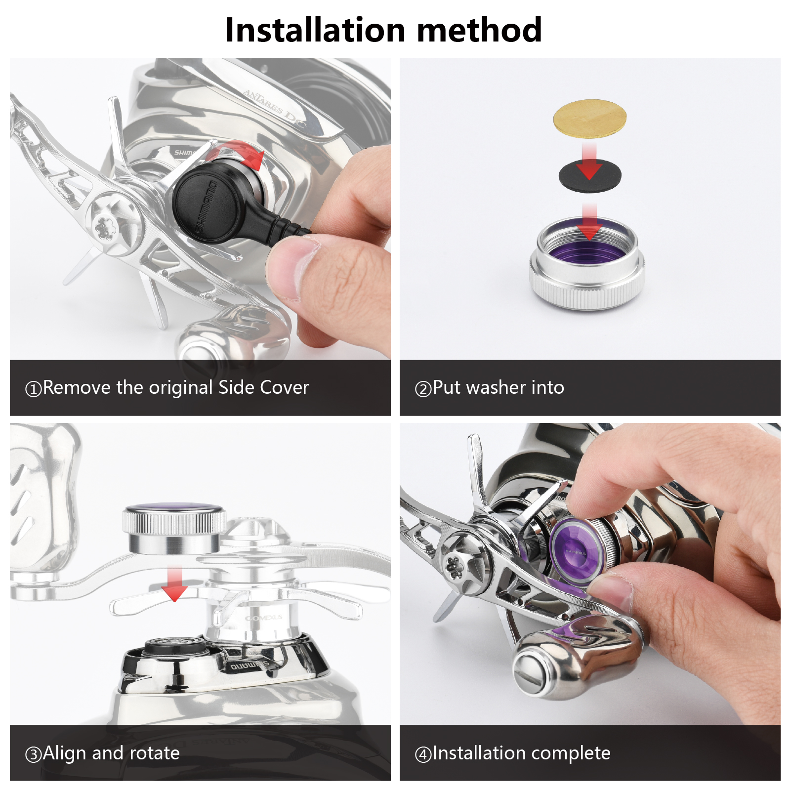 Gomexus Spool Tension knob Cap For Shimano SLX Antares Exsence Curado ...