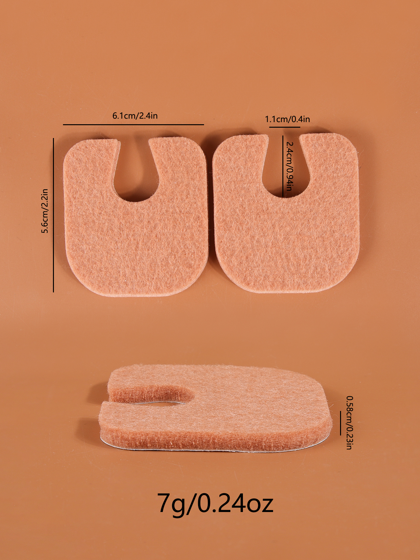 1 Pairs U-Shaped Felt Callus Pads | Protect Calluses from Rubbing on ...