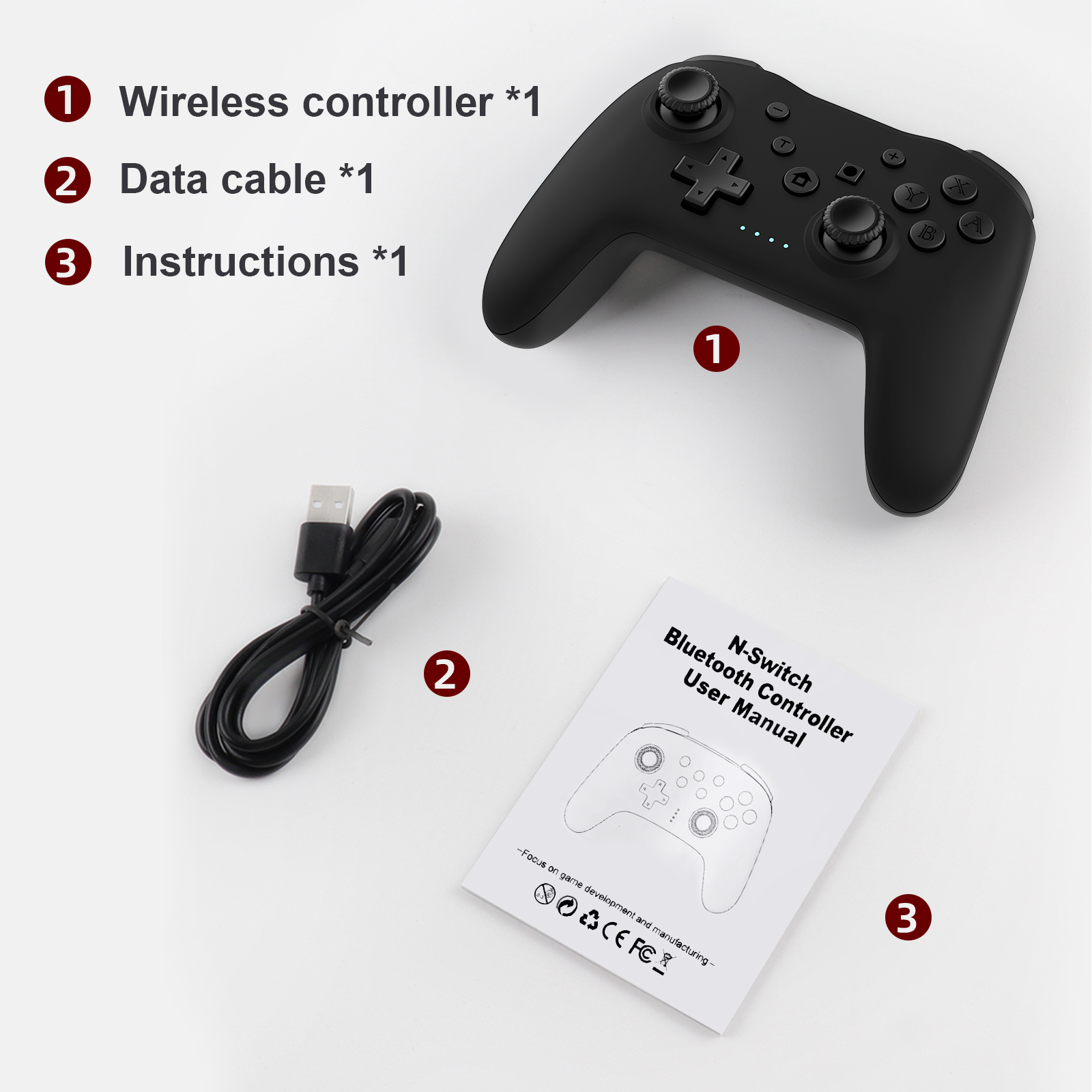 Switch series Bluetooth wireless gaming controller 4 In 1 joystick for ...