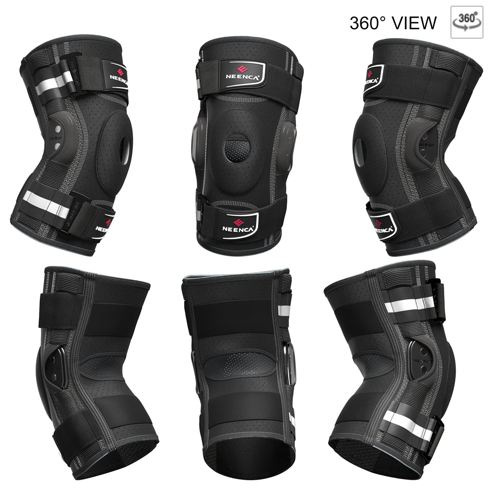 NEENCA Professional Hinged Knee Brace, Medical Knee Support with ...
