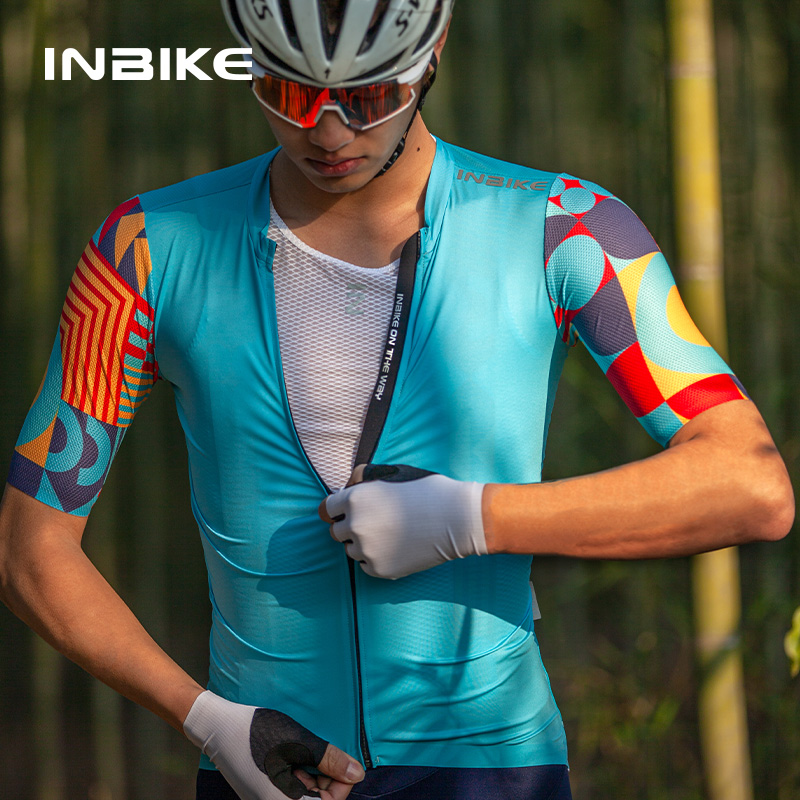 INBIKE Men's Cycling Shirt Collection, with pockets, summer Road Bike Jersey, Bicycle Short ...