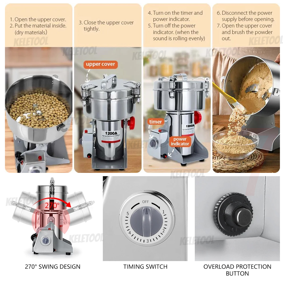 Pengisar kering 磨粉机 heavy duty grindergrinder Coffee Mill Flour ...