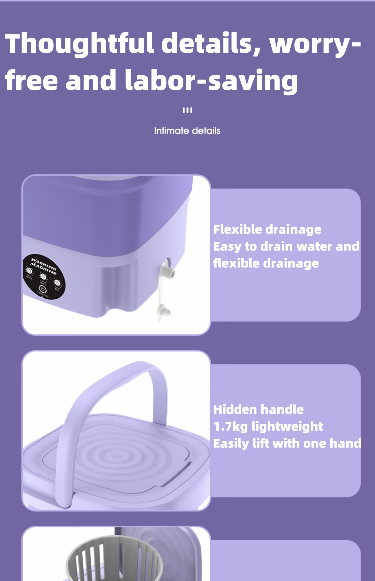 【Ready Stock】MDF 12L 8L 5L Mini Washing Machine Foldable Folding Travel ...
