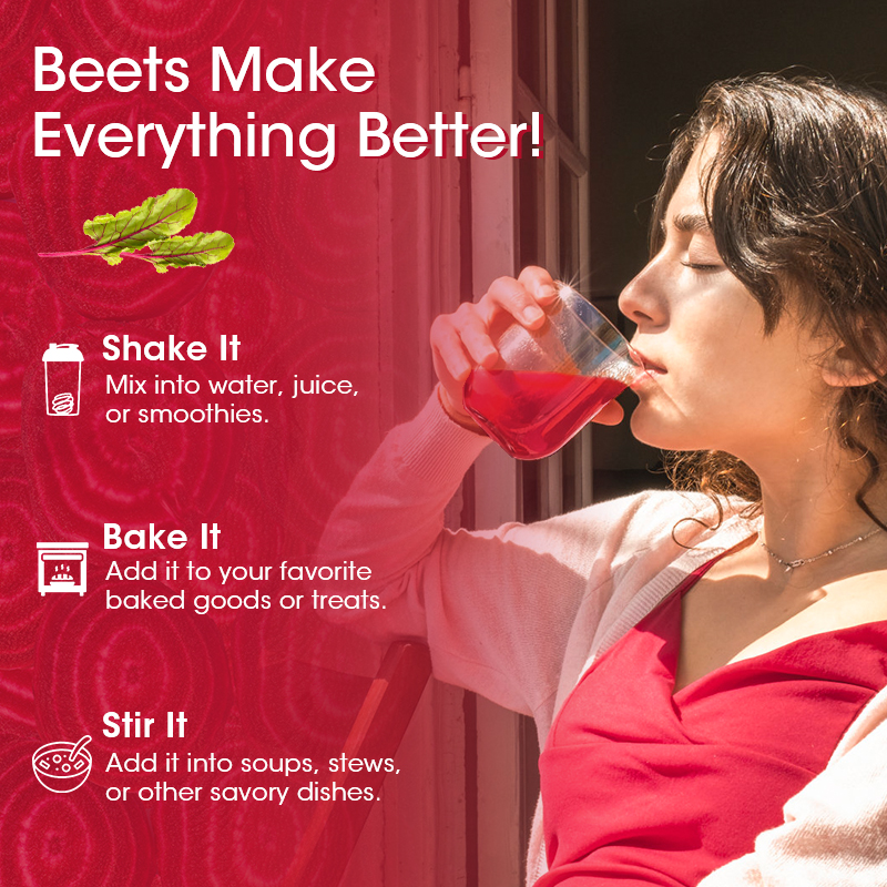 Orgeuos Beetroot Powder 10g Per sticks Promote Digestion and Blood ...