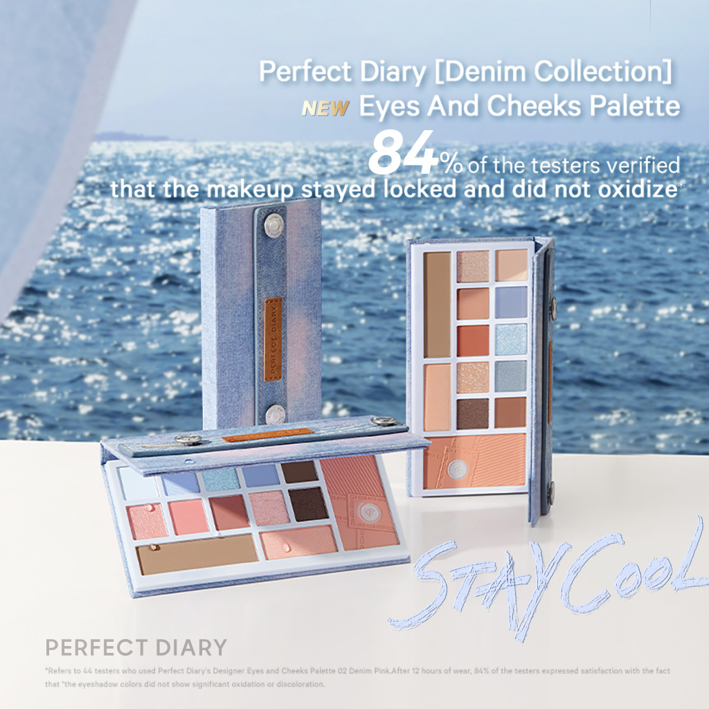 Perfect Diary Denim Series Eyeshadow Palette Contour Palette ...