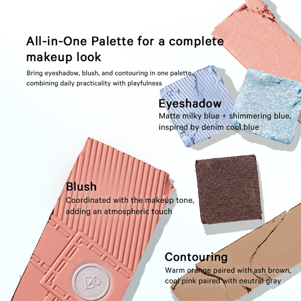 Perfect Diary Denim Series Eyeshadow Palette Contour Palette ...