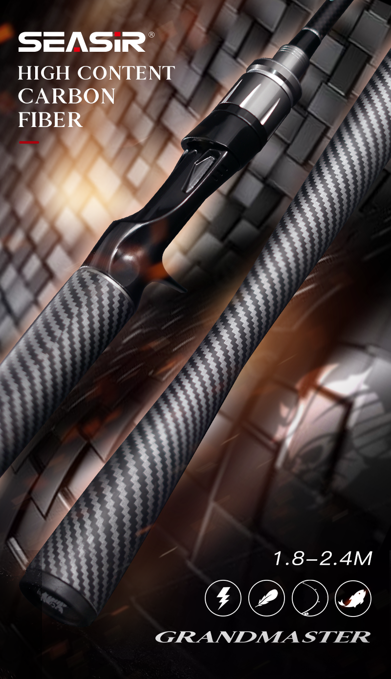 SEASIR Grandmaster Fishing Rod HIGH Tonnage Carbon Cloth 6000g Weight ...