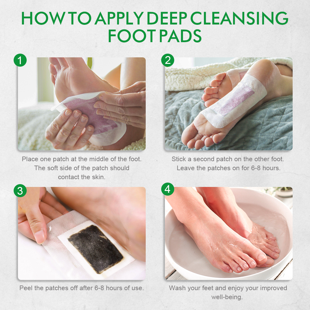 Flow Week Deep Cleansing Foot Patch Detoxifies Relieves Fatigue ...