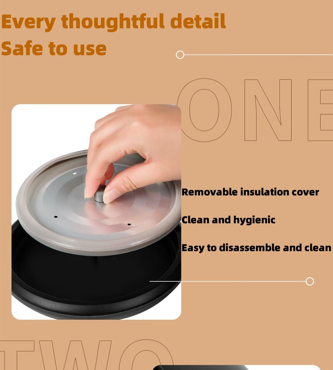 【ALLTOU】Mini Rice Cooker Cooking Pot 1.2L Electric Rice Cooker Non ...