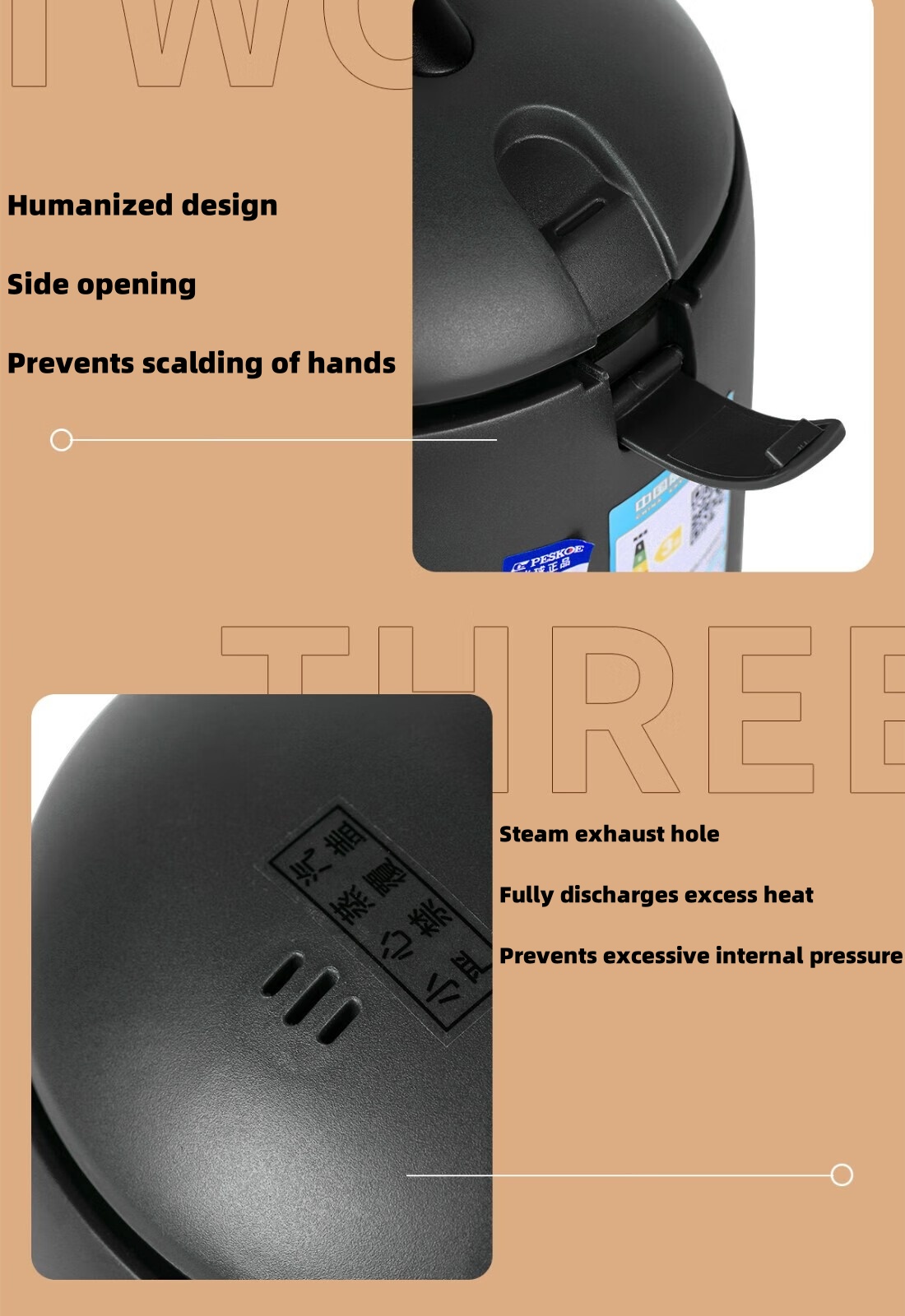 【ALLTOU】Mini Rice Cooker Cooking Pot 1.2L Electric Rice Cooker Non ...