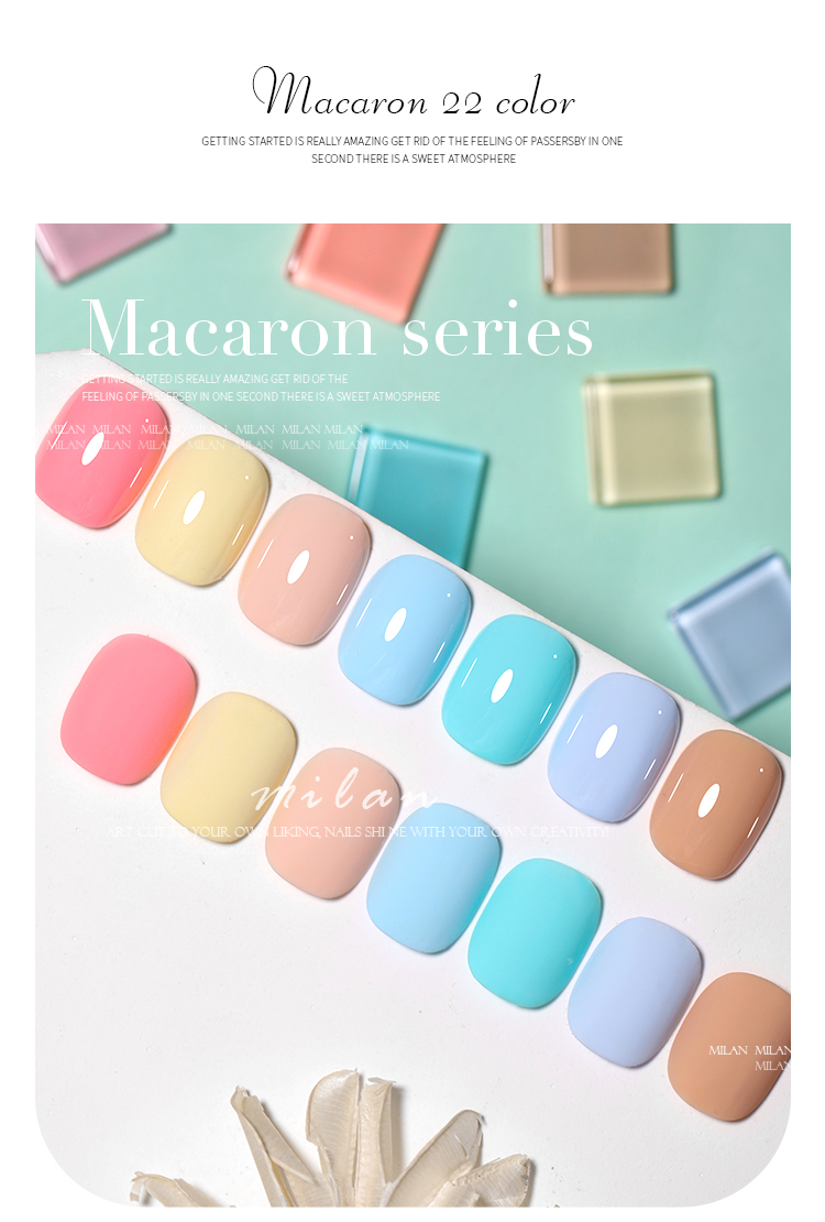 ZC 15ml 22 color Macaron Gel Nail Polish Set Nail Kit for Salon Gel ...