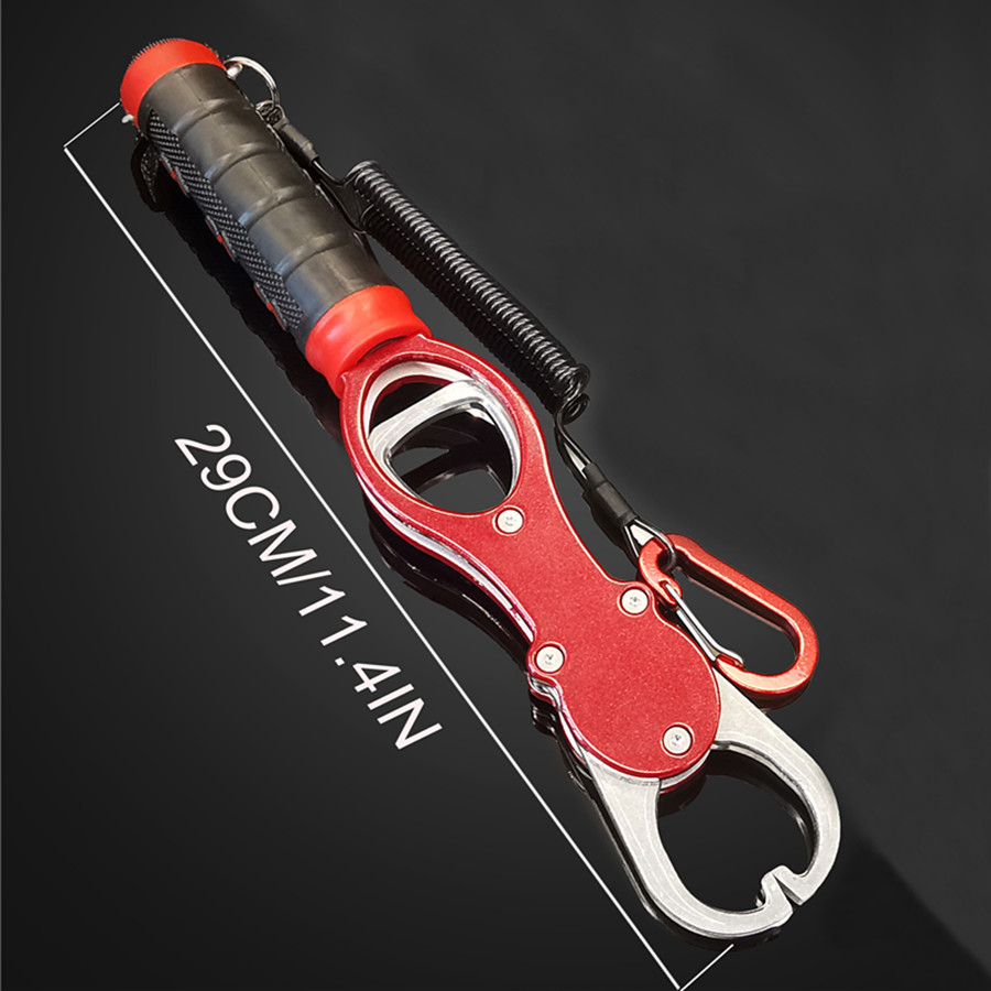 1Pc Fish Lip Gripper with Scale 40 Pound Aluminum Fishing Gripper ...