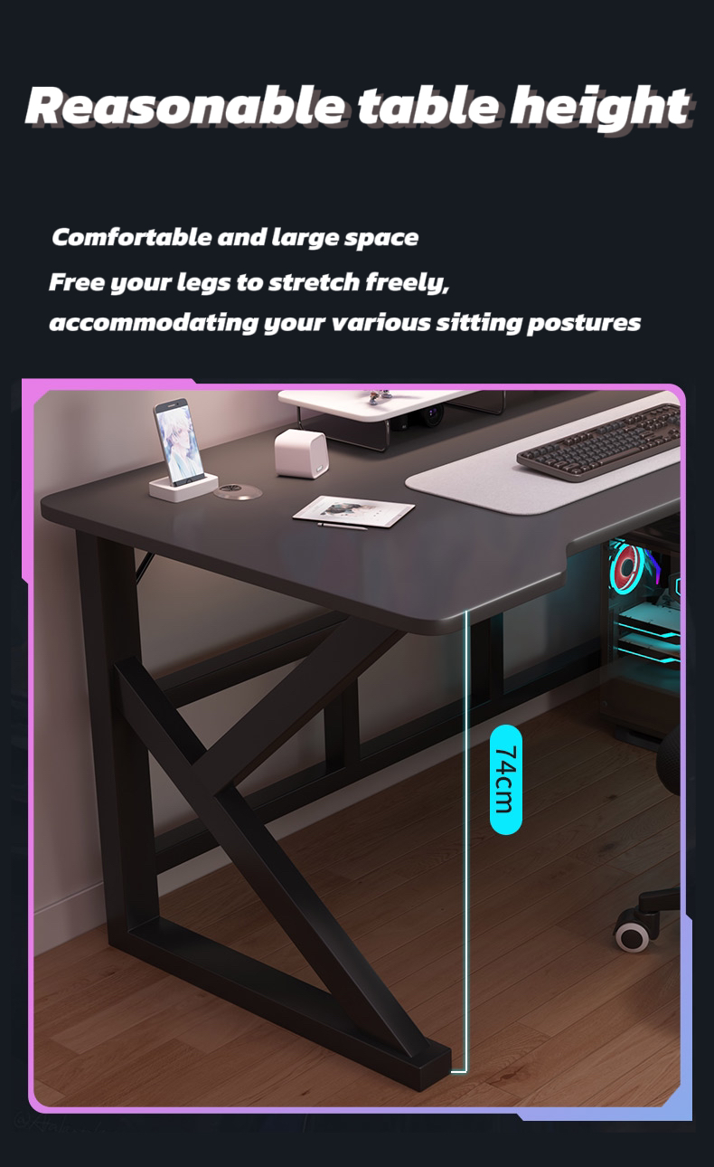 【ACC】Gaming Table 120/140cm Computer Table Meja Office Bedroom Gaming ...