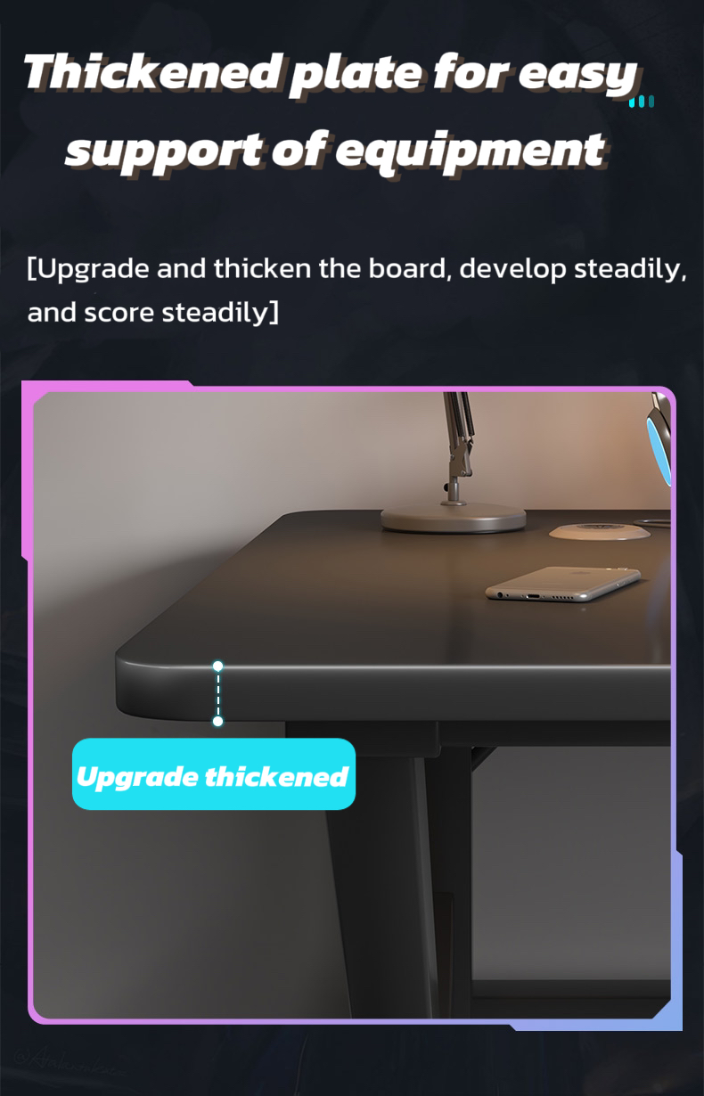 【ACC】Gaming Table 120/140cm Computer Table Meja Office Bedroom Gaming ...