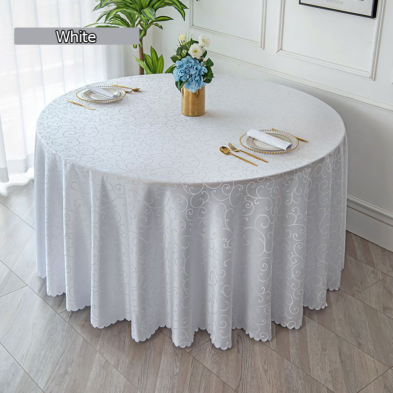 Tablecloth Round 4/6/8/10 Seater Solid Color Table Cloth Home Dining ...