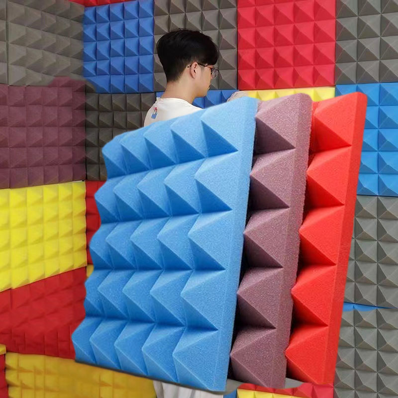 1pc 50x50x5cm Eco-friendly Pyramid Soundproof Sponge ,Acoustic Foam ...